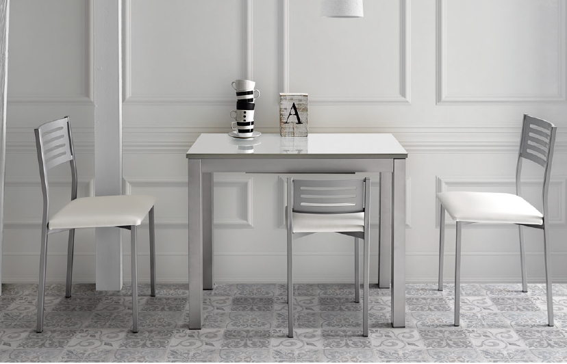 Mesa Extensible de Cocina Dakar – Cauxi | Laminado o Cristal...